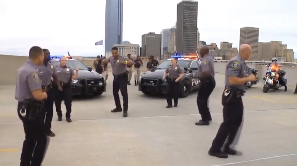 OKC police officers dance moves on display in 'Running Man Challenge ...