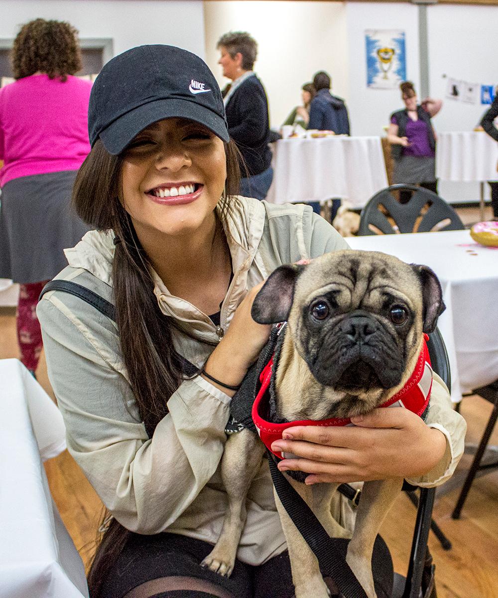 Photos: Curly tails and squished noses fill Pop-up Pug Café and Art ...