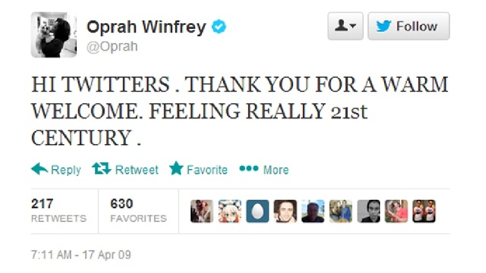 Famous first tweets | KTXS